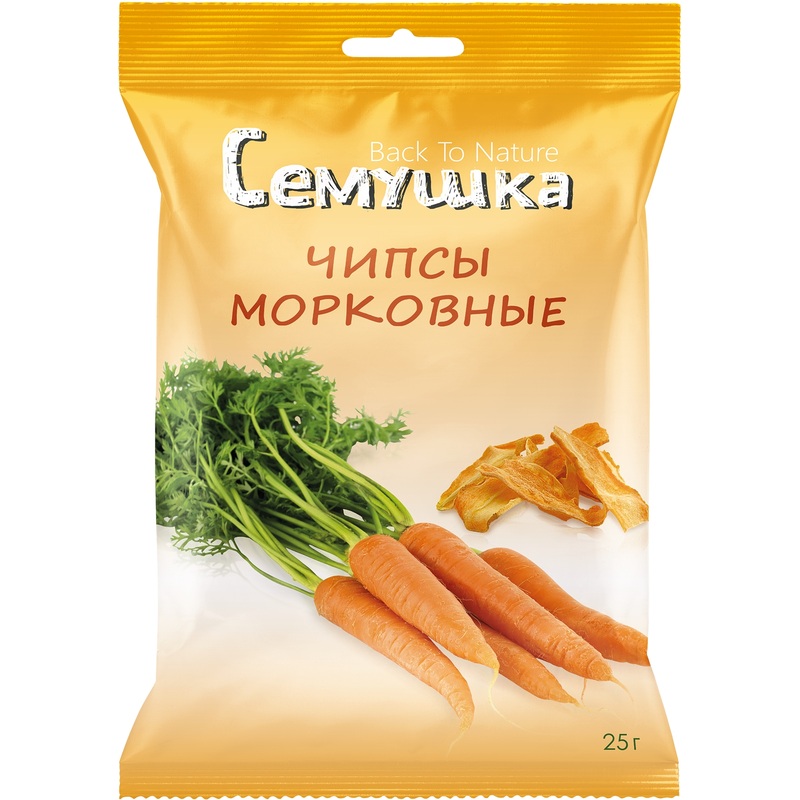 Чипсы морковные Семушка 25 г купить по выгодной цене в интернет ...