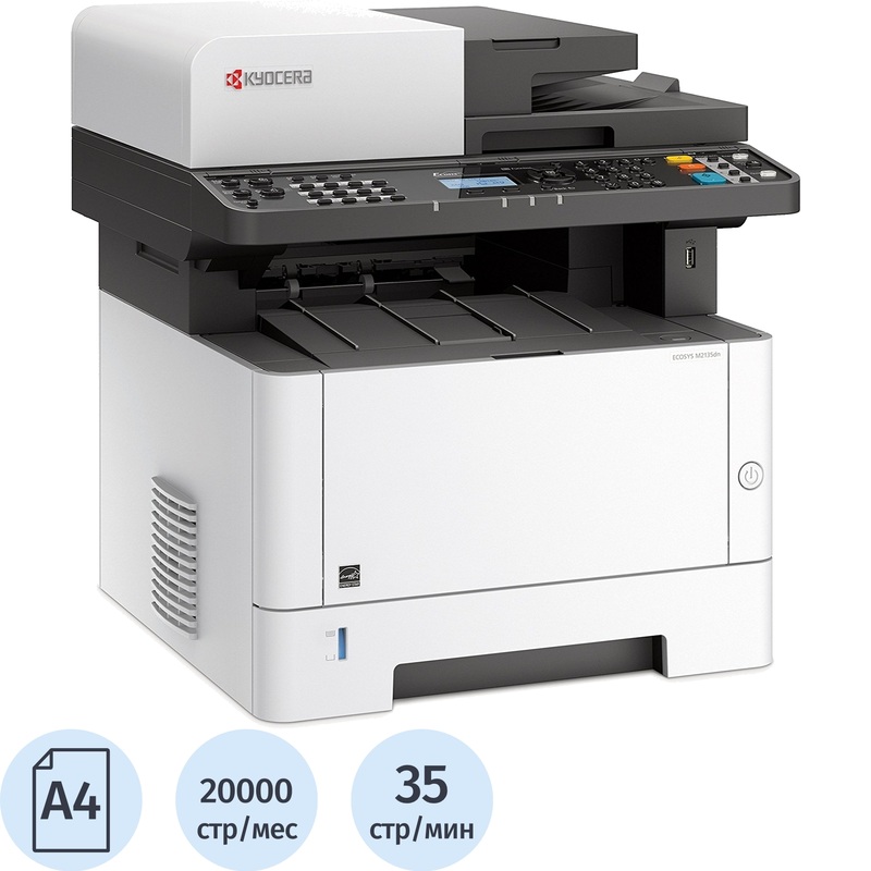 МФУ лазерное Kyocera ECOSYS M2135dn белое (1102S03NL0) – купить по ...